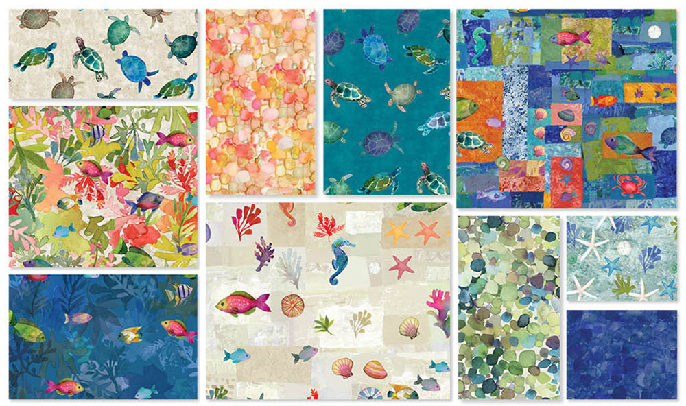 Coral Reef by Sue Zipkin for Clothworks | Hancock's of Paducah