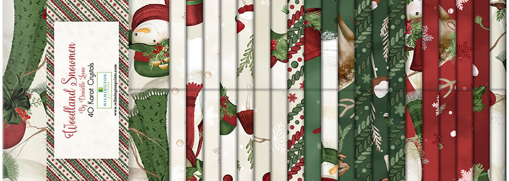 Woodland Snowmen Fabric by Danielle Leone | Hancock's of Paducah