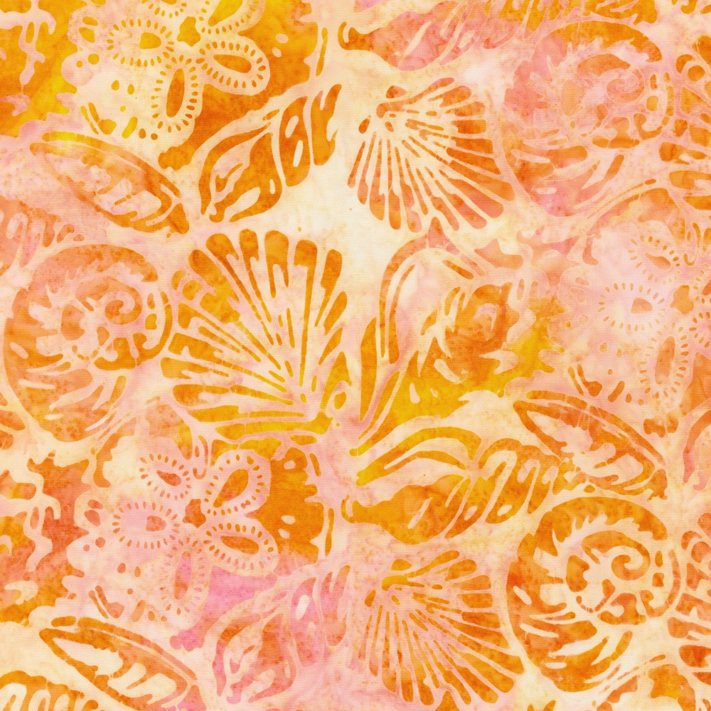 Robert Kaufman Fabrics Seashore Artisan Batiks Seashells Seascape ...