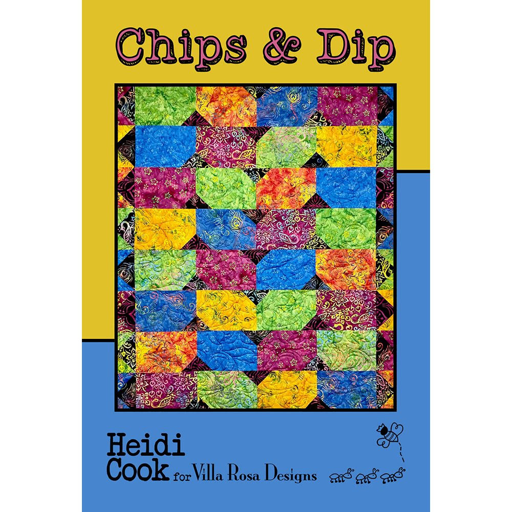 Chips and Dip Quilt Pattern by Villa Rosa Heidi Cook - 44 by 50 inches ...