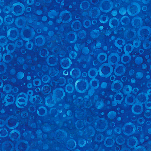Robert Kaufman Fabrics Dotted Artisan Batiks Royal Blue Bubbles | Quilt ...