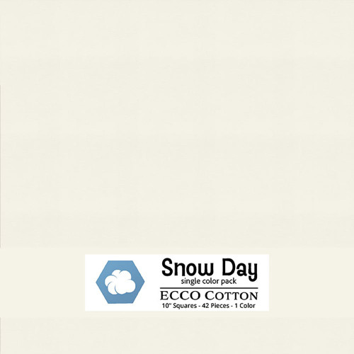 Lumin Fabrics Ecco Cotton Solid Layer Cake Ten Inch Squares Snow ...