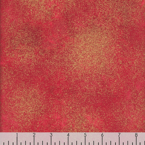 Timeless Treasures Fabrics Shimmer Red | Quilt Fabric