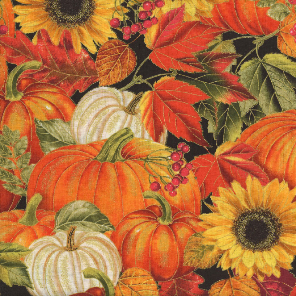 Timeless Treasures Fabrics Fall Festival Fall Harvest Gnomes Autumn ...