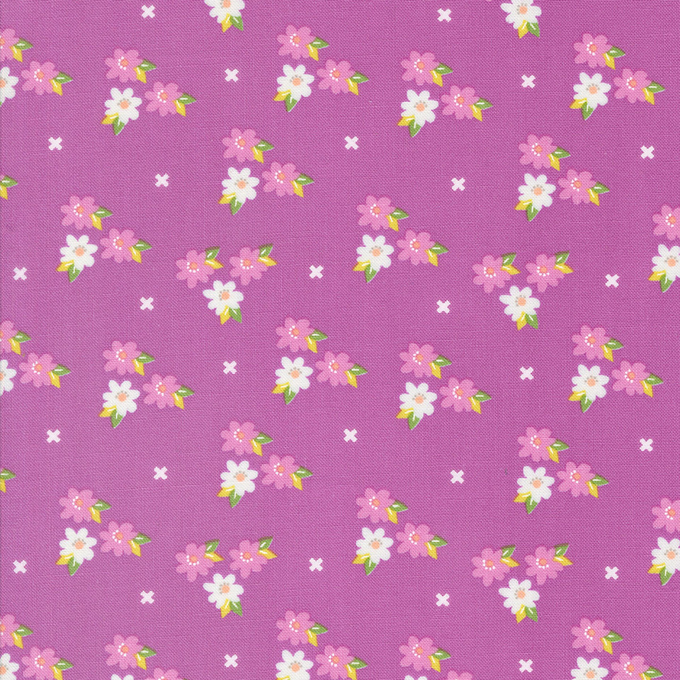 Moda Fabrics Laguna Sunrise Sherri & Chelsi Purple Morning Glory ...