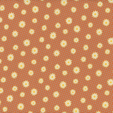 Marcus Fabrics Aunt Grace Calicos Judie Rothermel Daisy Orange | Quilt ...