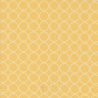 Moda Fabrics Coriander Colors Corey Yoder Yellow Dotted Circles | Quilt ...