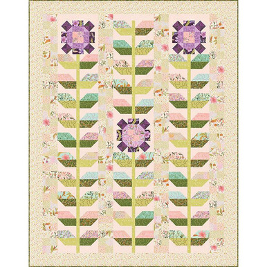 Maisy Daisies Quilt Pattern by Moda Floral Fondant Fabrics