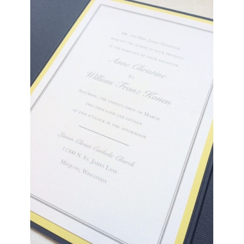 Anne and Bill: Wedding Invitations - NoteworthyNotes