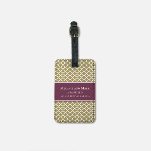 Moroccan Fabric Luggage Tags Set of 2 | NoteworthyNotes