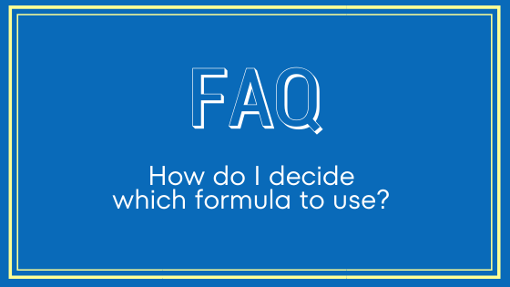 FAQ: How do I decide which formula to use? - TriLight Health