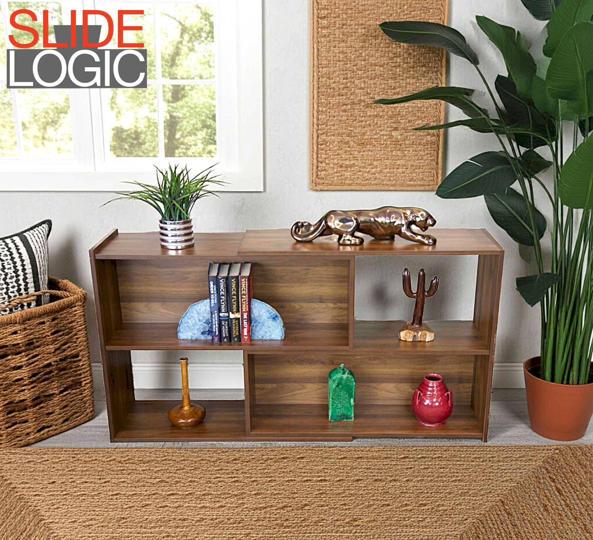 Expandable Console/Bookcase | Slide Logic
