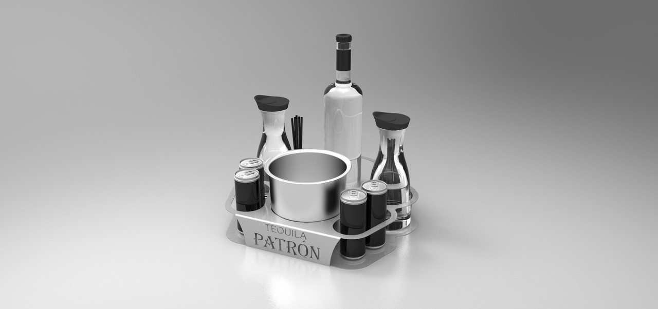 vip bottle serving service tray, vip party trays