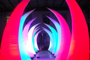 LED inflatable horn