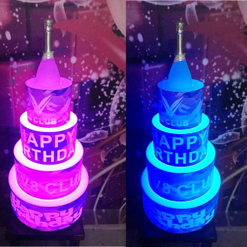 LED Nightclub Cake VIP Birthday Cake Custom Wrap