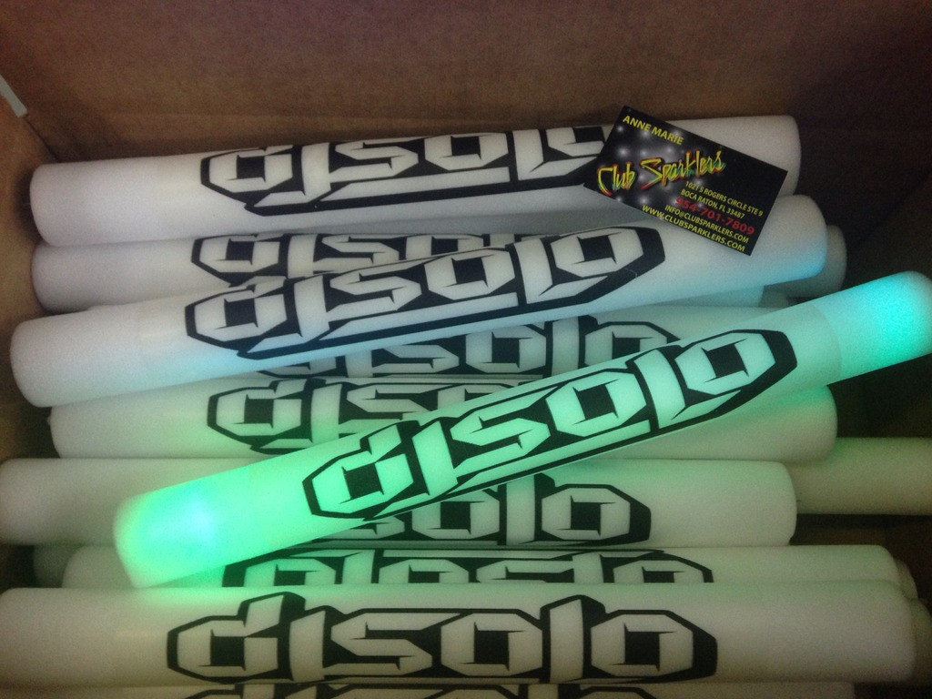 CUSTOMIZED FOAM STICKS ,flashing led foam stick,party wand, rave, light ...