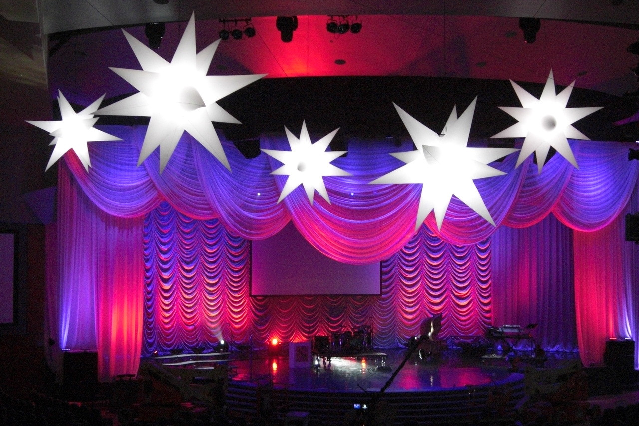 LED inflatable stars club decoration