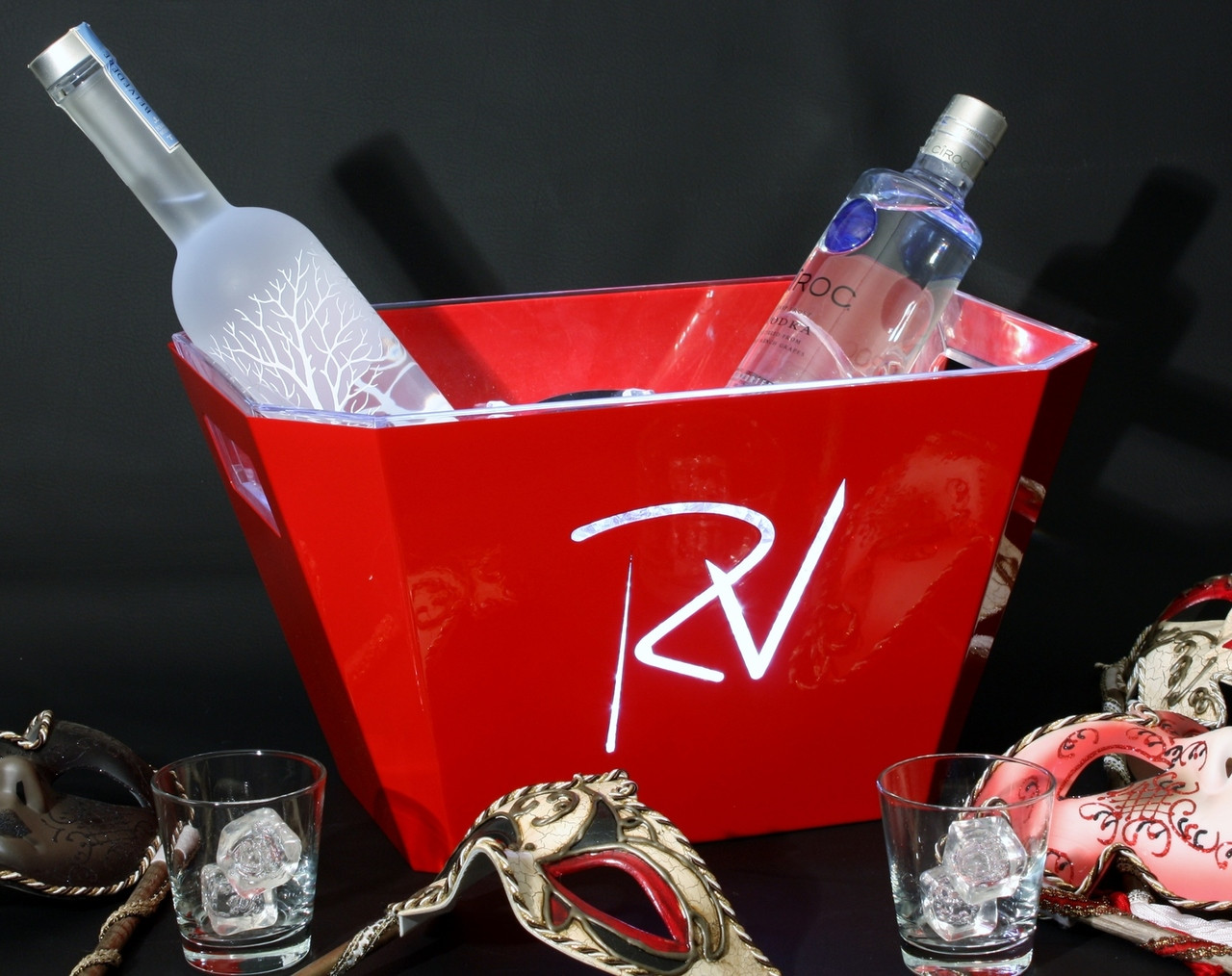 Led custom ice bucket | Personalized ice bucket