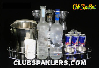 vip bottle serving service tray, vip party trays
