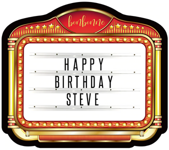 LED MARQUEE Message/Letter Board - Bottle Service Personalized Presentation