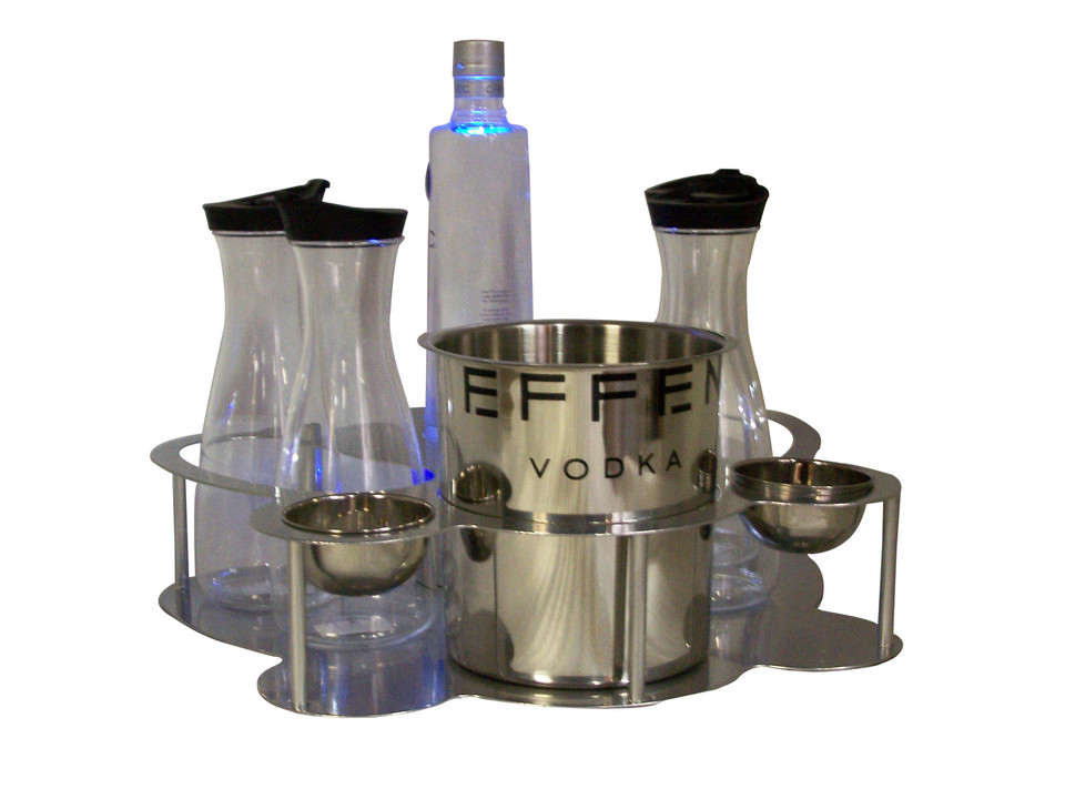 vip bottle serving service tray, vip party trays
