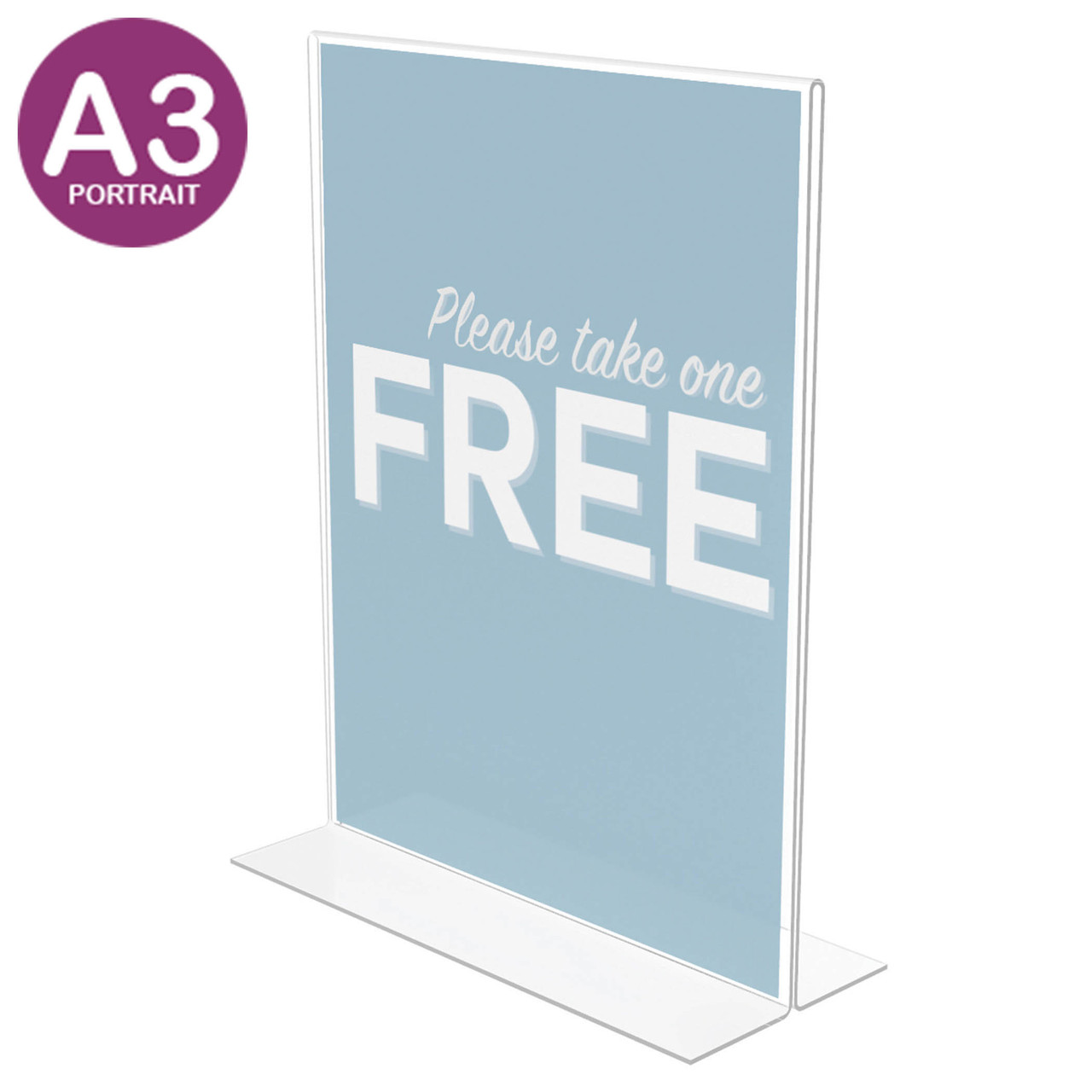 Sign Holder Double Sided - A3 Portrait - JAGAN Enterprises