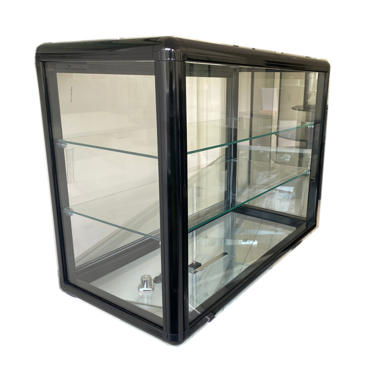 Counter Top Aluminum Frame All Glass Horizontal 24x12x18 - Showcases Direct