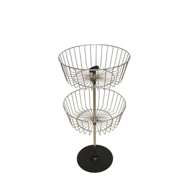 2 Tier Basket Spinner Rack