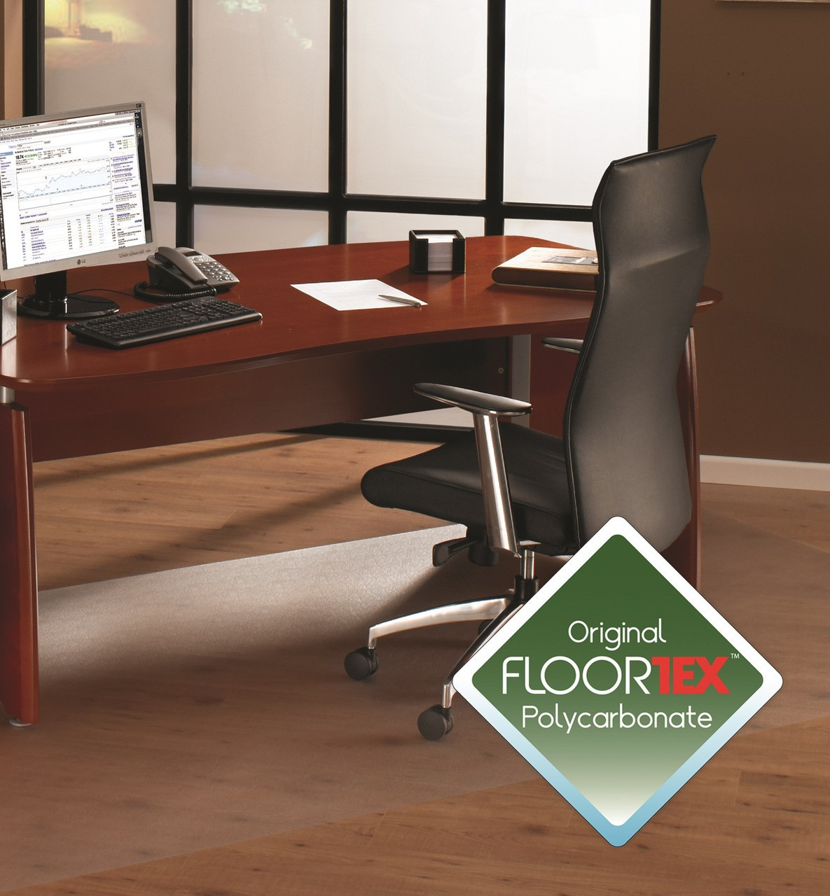 Cleartex Ultimat XXL General Purpose Office Mat for Hard Floors, Strong ...