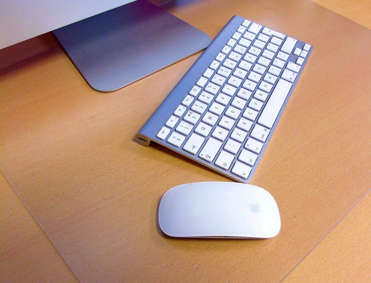 desk protector mat white