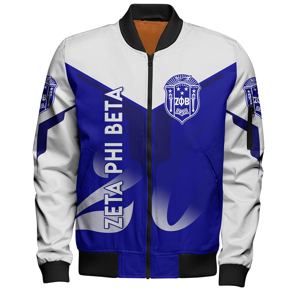 Zeta Phi Beta Zipper Bomber Jackets Dringking Style