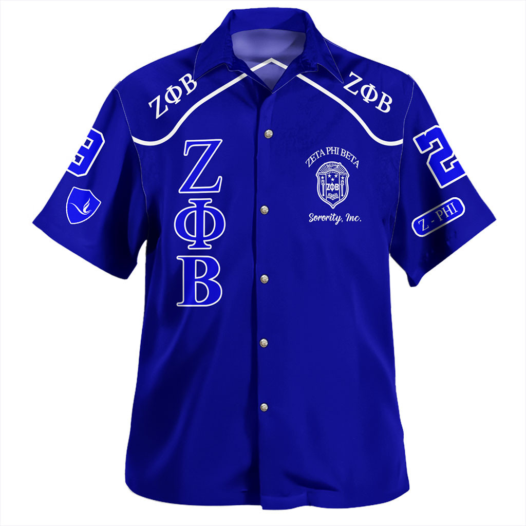 Zeta Phi Beta Hawaiian Shirt Greek Sorority Style