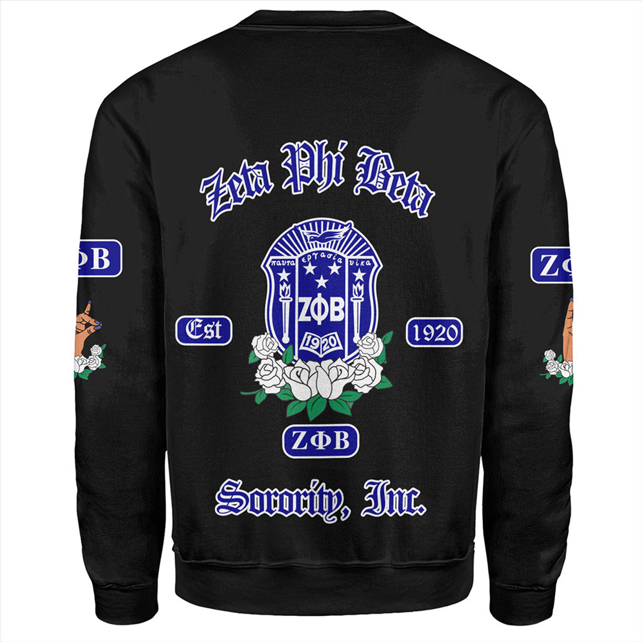 Zeta Phi Beta Sweatshirt Sorority Pearl And Dove