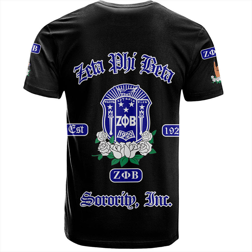 Zeta Phi Beta T-Shirt Sorority Pearl And Dove