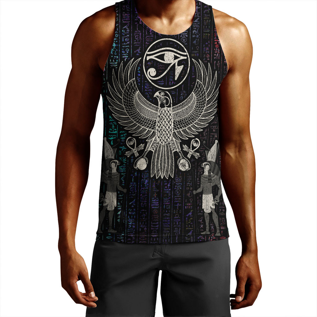 Egyptian Tank Top Symbols Pattern Art