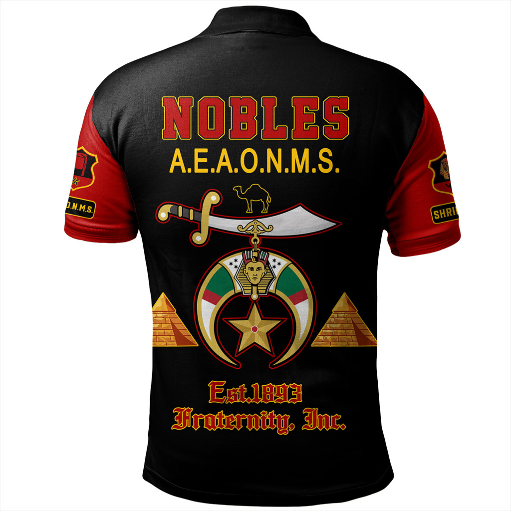 Shriners Polo Shirt AEAONMS Graphic Style