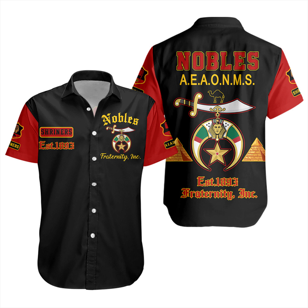 Shriners Short Sleeve Shirt AEAONMS Graphic Style