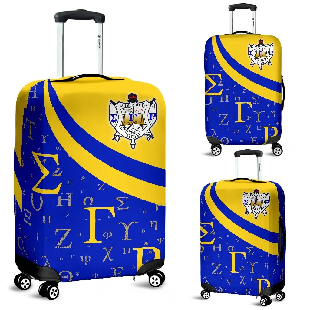 Sigma Gamma Rho Luggage Cover - Sorority Greek Alphabet Symbols Luggage ...