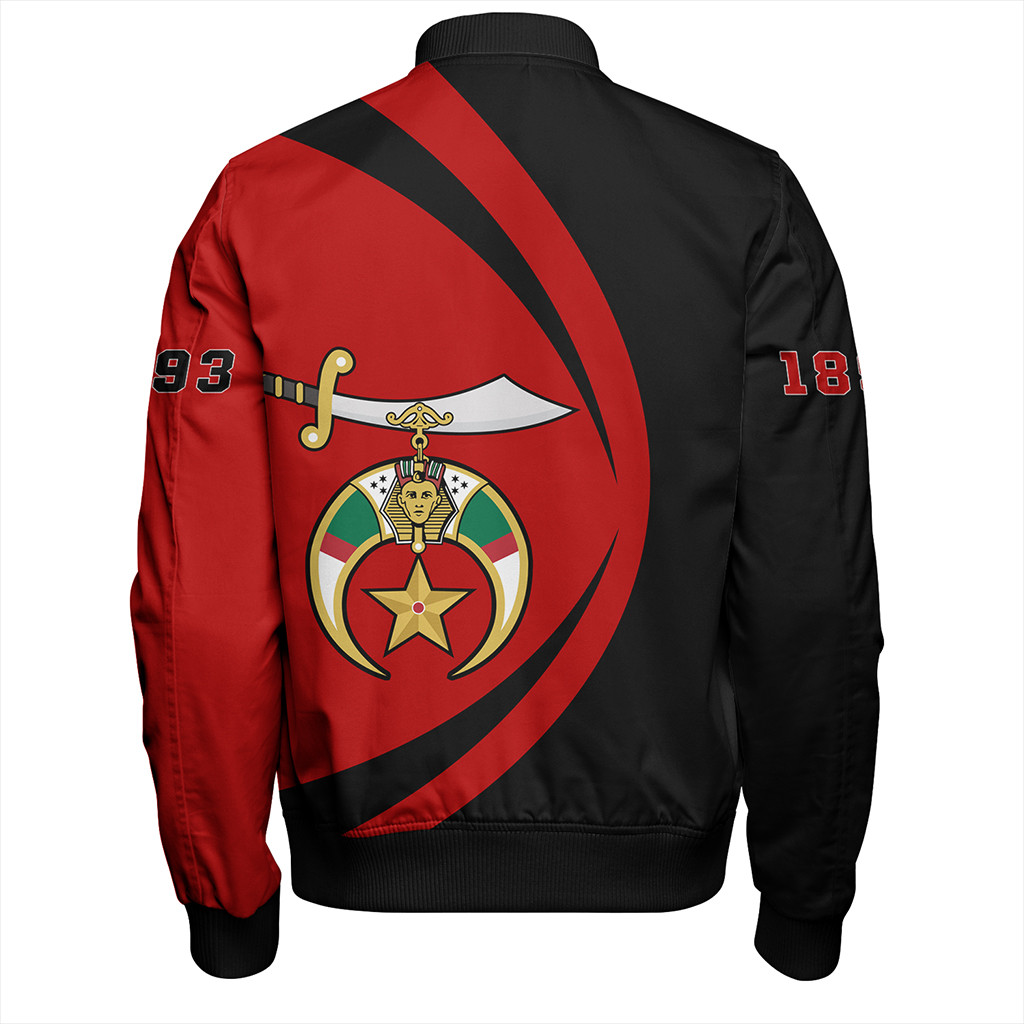 Shriners Zipper Bomber Jacket Circle Style