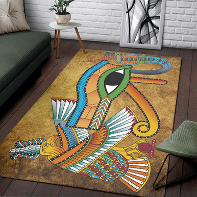 Egyptian Area Rug - African Patterns Egyptian Hieroglyphics and Gods ...