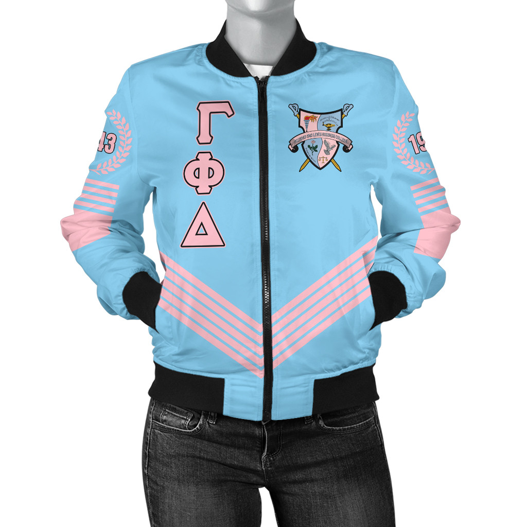 Gamma Phi Delta Bomber Jacket Crest Greek Life