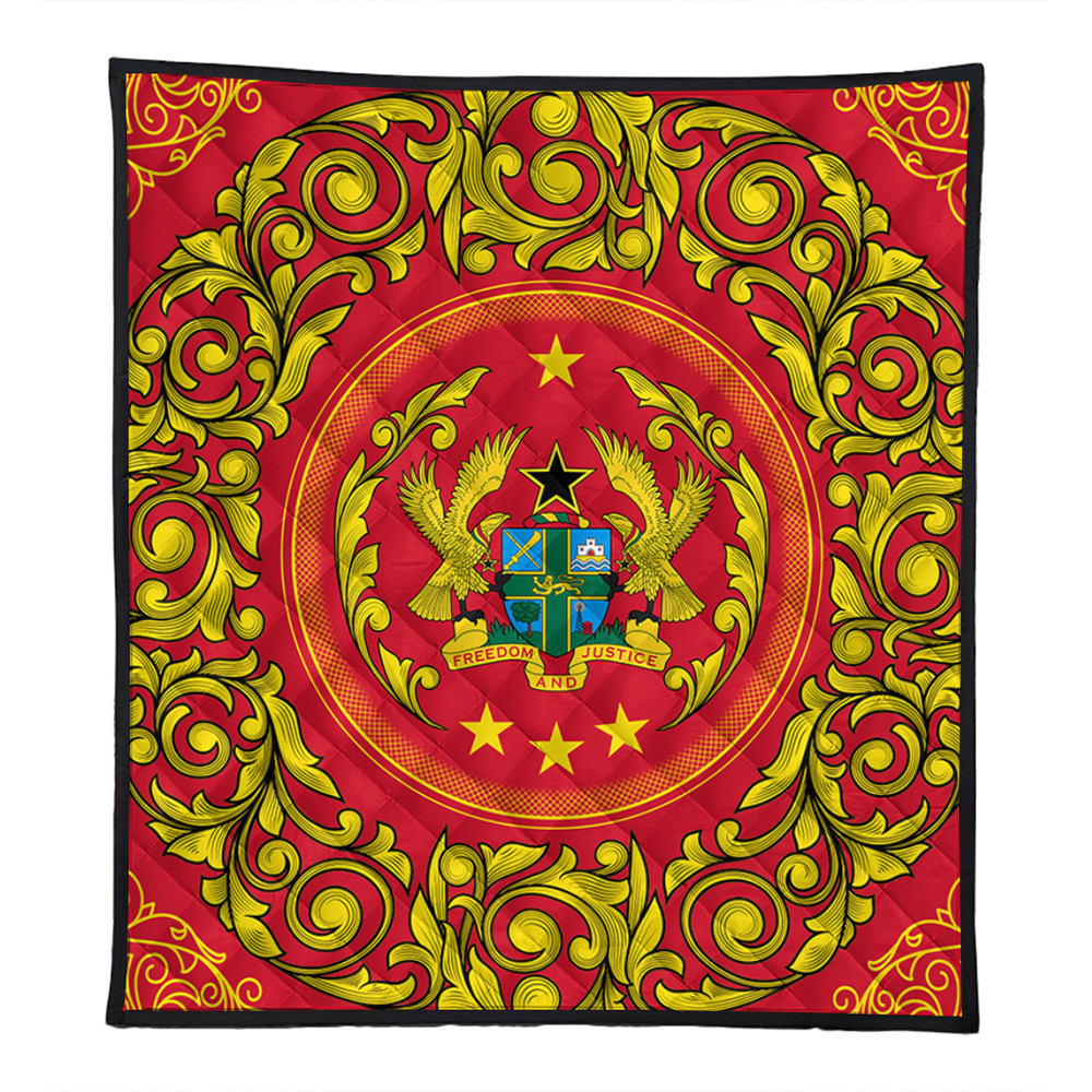 Ghana Quilt Royal Floral Frame