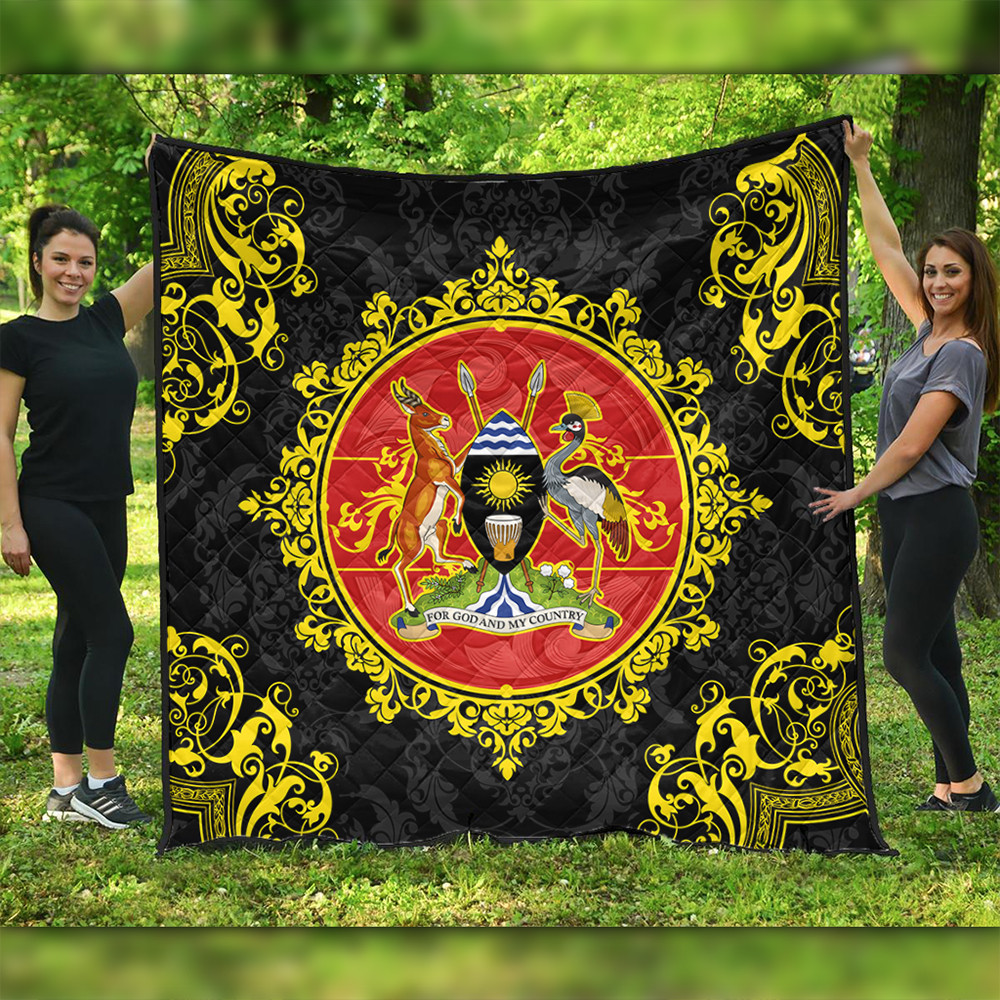 Uganda Quilt Floral Frame