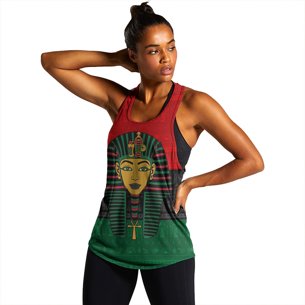 Egyptian Women Tank Queen In Pan-African Colors