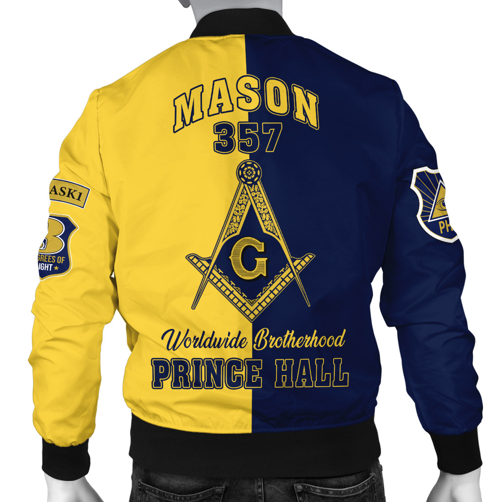 Prince Hall Freemasonry Bomber Jacket Mason 357 Prince Hall Masonic