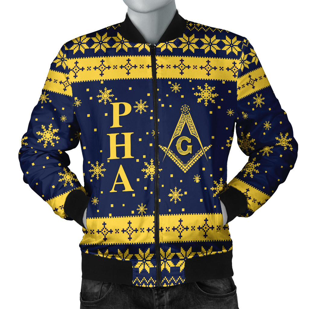 Prince Hall Freemasonry Bomber Jacket Christmas Greek Life