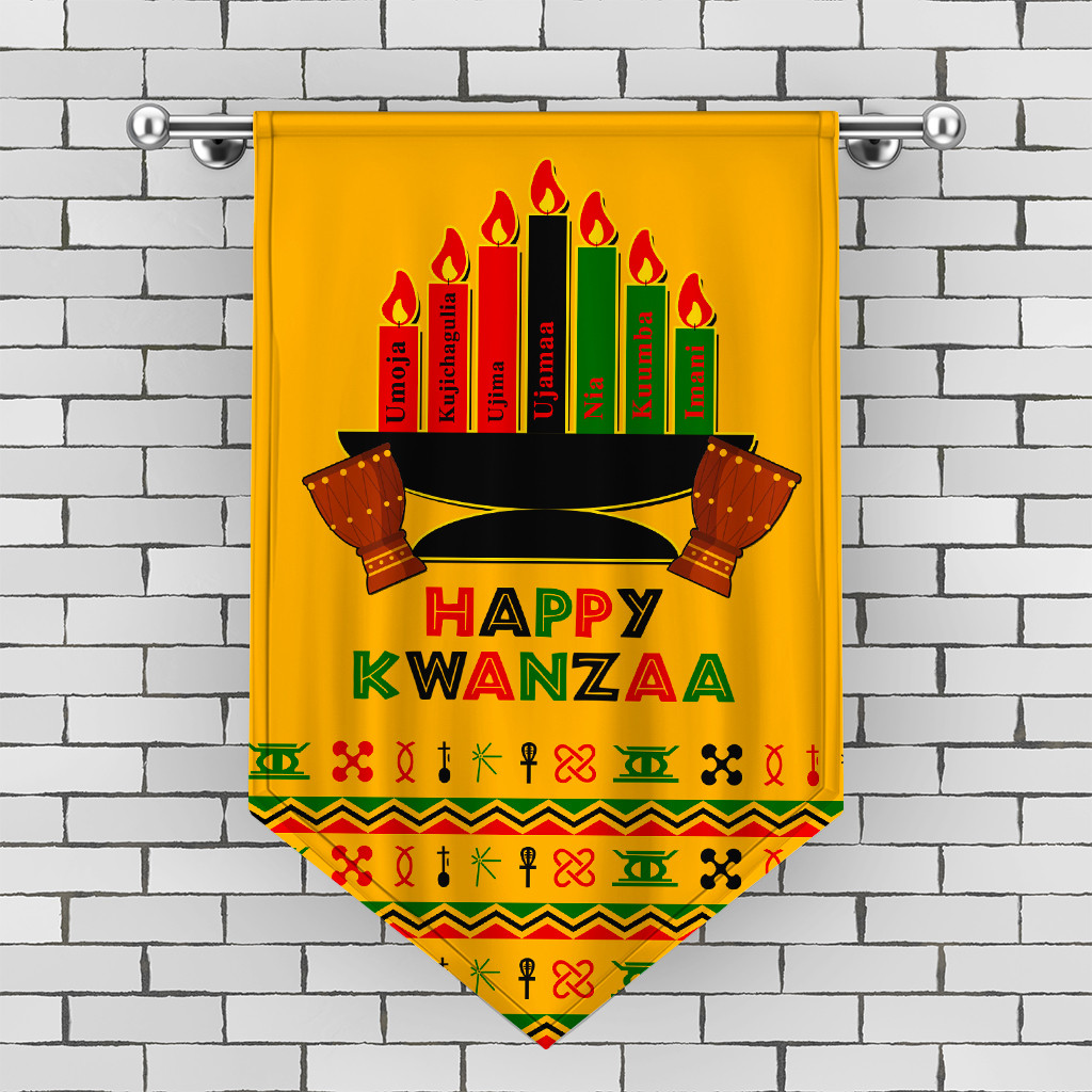 Kwanzaa Gonfalon Holiday Happy Kwanzaa