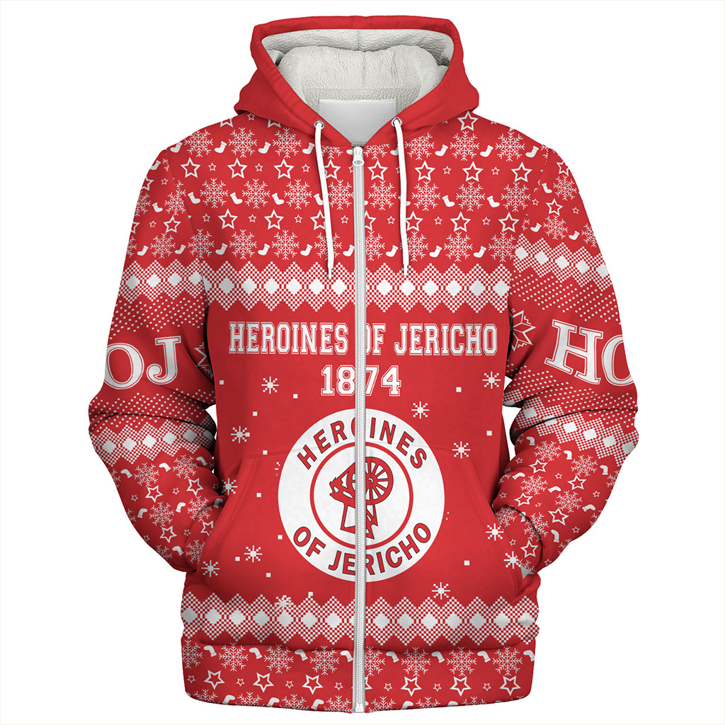 Heroines of Jericho Sherpa Hoodie Christmas Mascot Greek Life