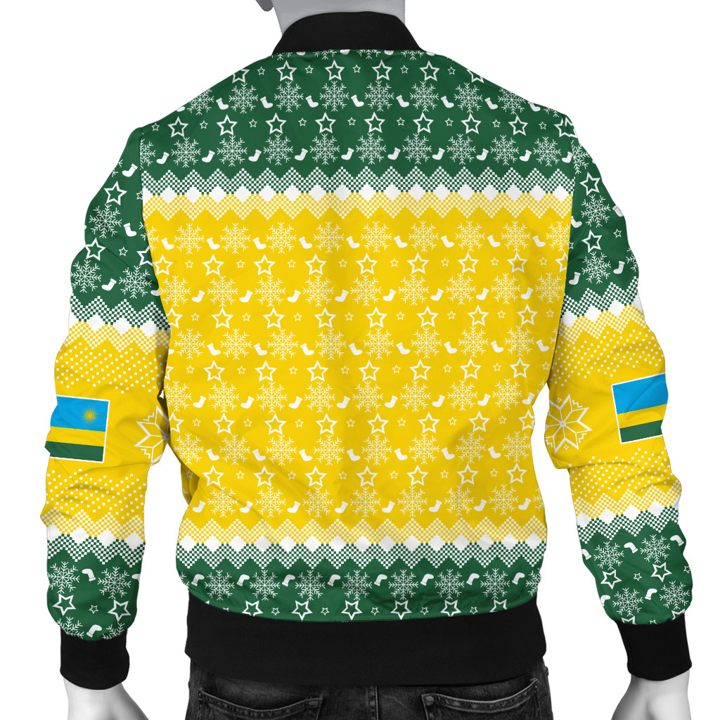 Rwanda Bomber Jacket Christmas Coat of Arms