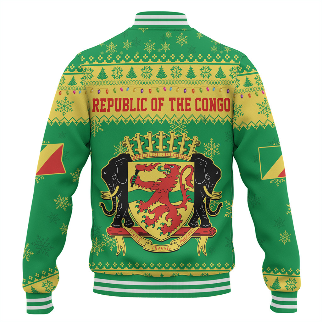 Republic of the Congo Baseball Jacket Christmas Style Pattern